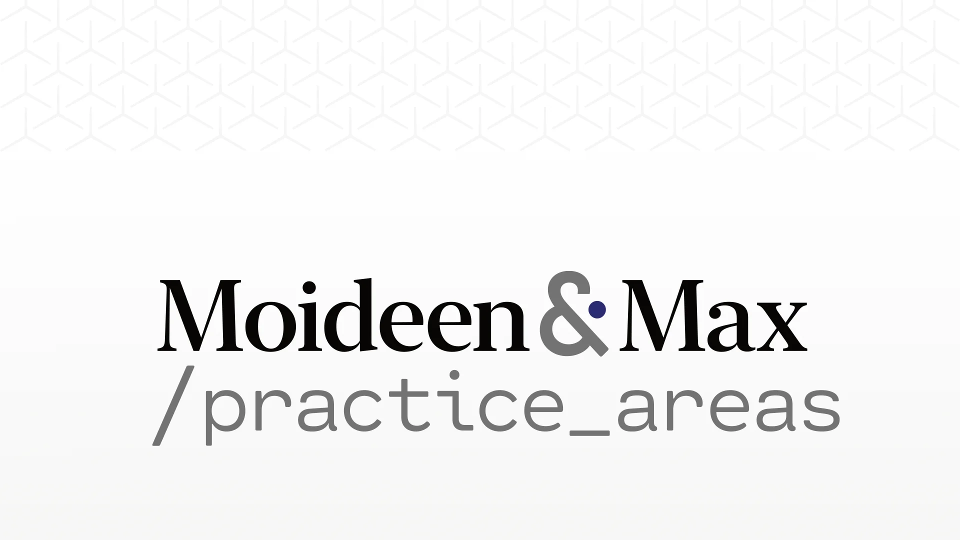 Practice Areas - Moideen & Max